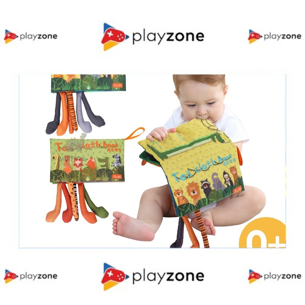Jual Animal Tail 3D Cloth Book Mainan Buku Kain Ekor Binatang Hewan ...