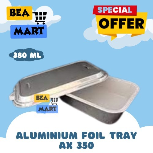 Jual Alumunium Foil Tray Cup AX 350 + Tutup [ ECER 1 PCS ] | Macaroni Schotel Pastel Tutup ...