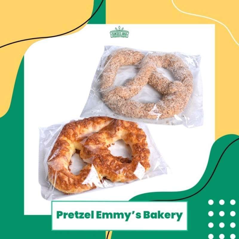 Jual Roti Pretzel Emmy's Bakery (Sugar Cinamon & Mozarella) | Shopee ...
