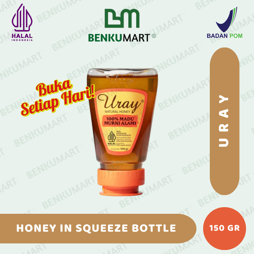 Jual Madu Uray Natural Honey Squeeze HALAL (150 gr) | Shopee Indonesia