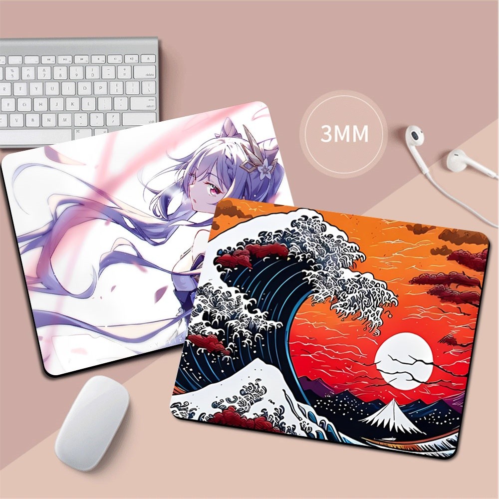 Jual Anime Back Girl Gaming mouse pad desk mat cartoon design mousepad ...