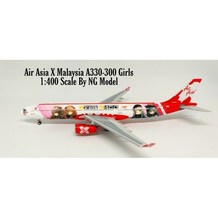 Jual Miniatur Pesawat Terbang Airasia X Malaysia A330-300 9M-XXB Girls ...