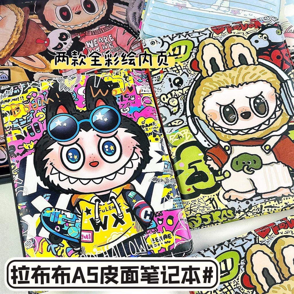 Jual Labubu Notebook A5 Full-Color Inner Page Labubu Students Cute High ...
