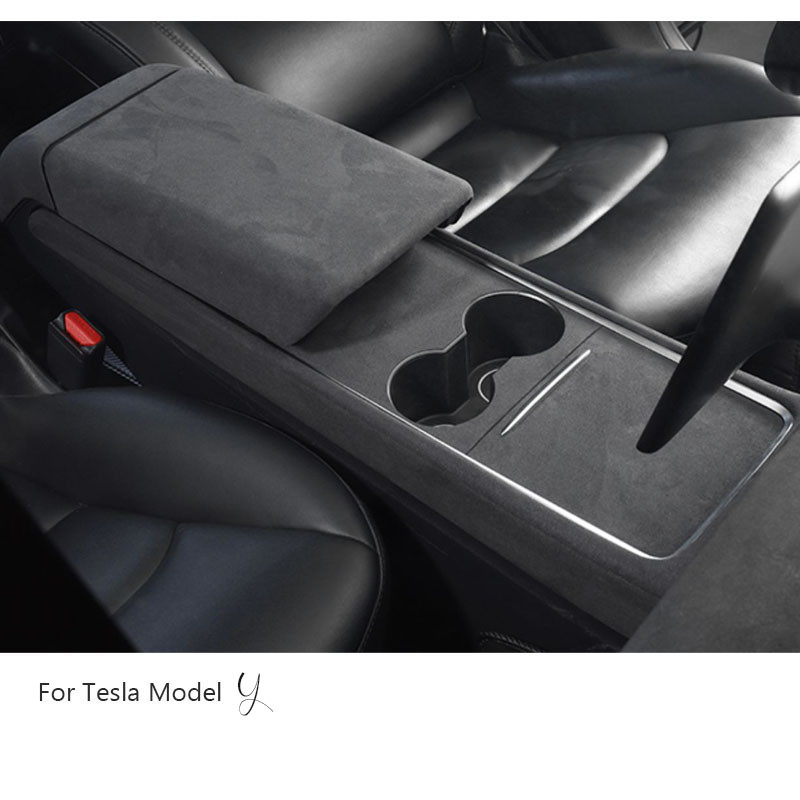 Jual For Tesla Model Y interior Modify Suede Decor Sticker Center ...