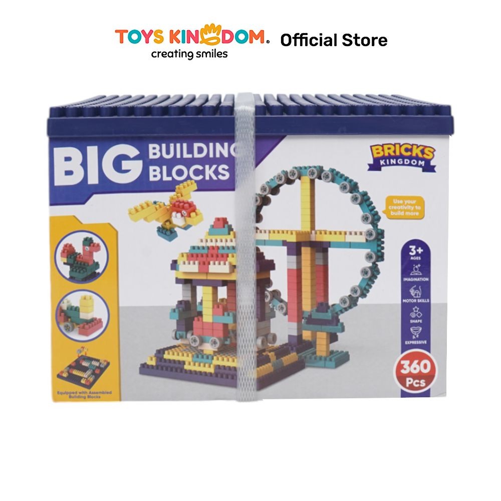 Jual Toys Kingdom Bricks Kingdom Set 360 Pcs Big Building Puzzle Blocks ...