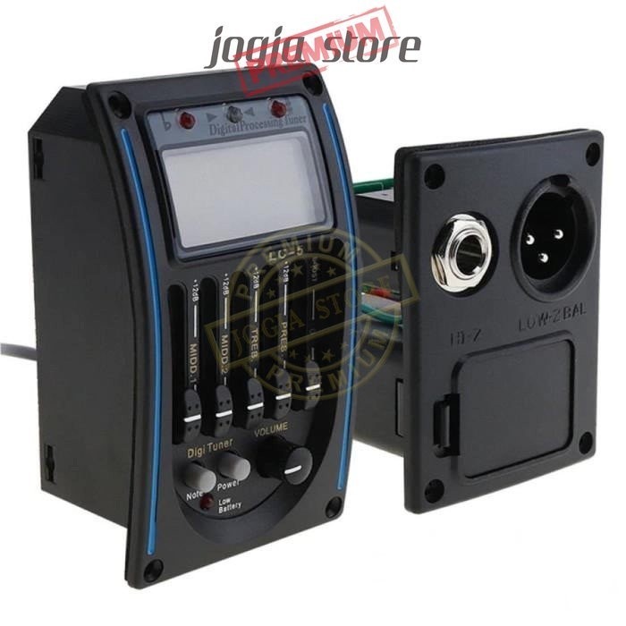Jual Equalizer EQ Preamp LC5 Tuner Gitar Akustik Prener LC-5 LCD with ...