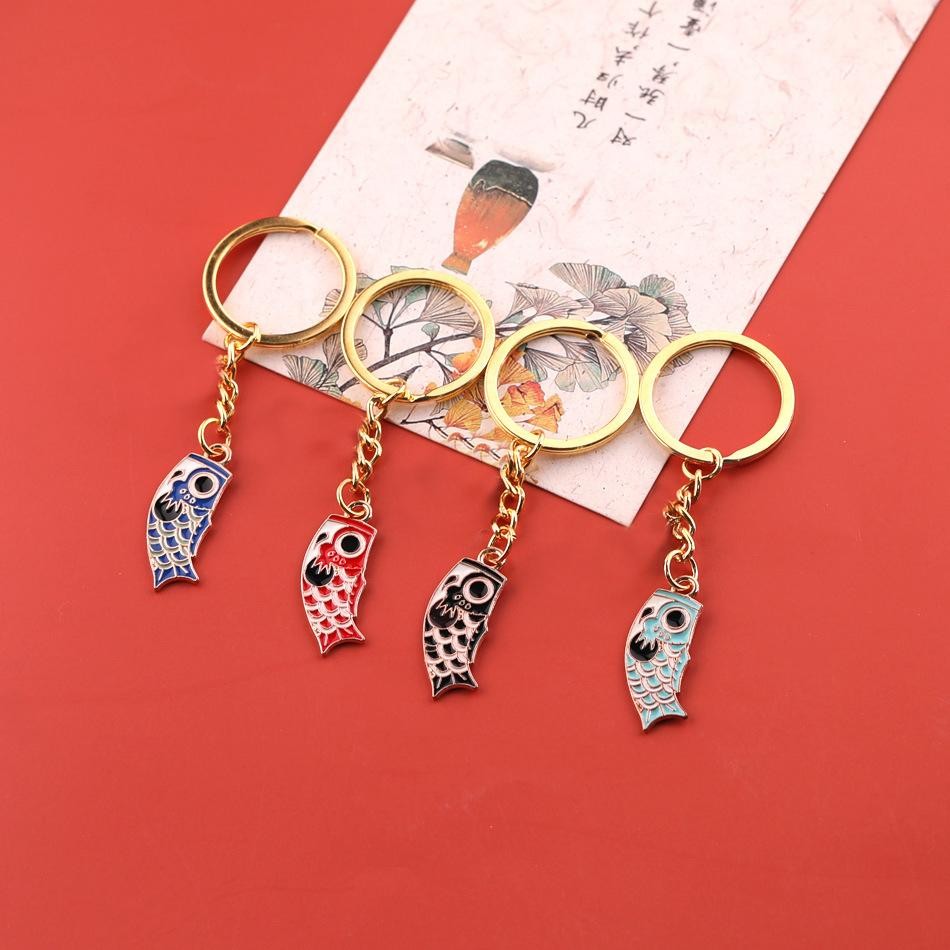 Jual Gantungan Kunci Ikan Bendera gaya nasional jepang Ganci ikan koi ...