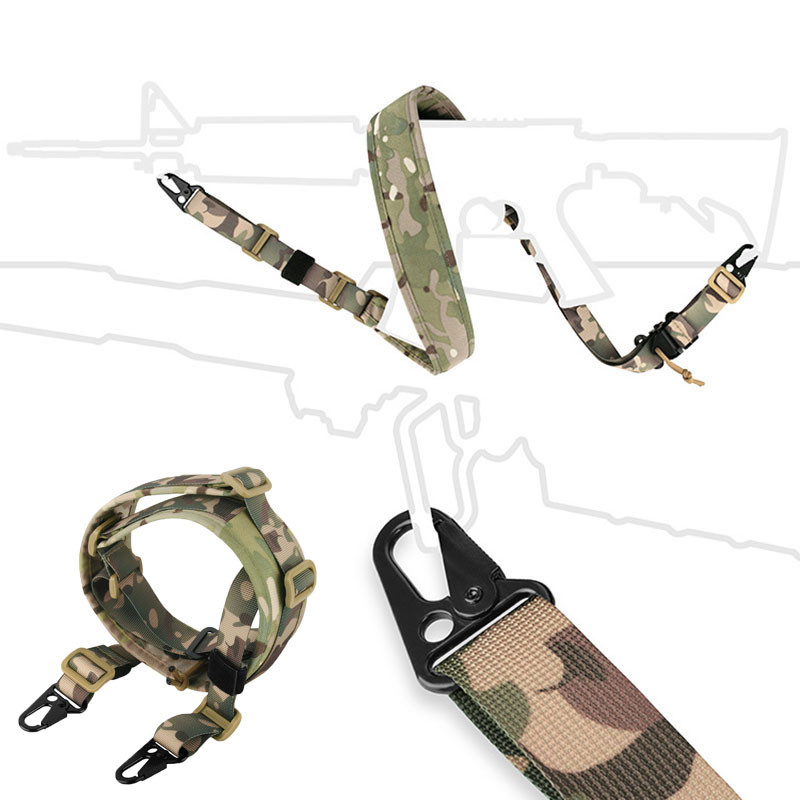 Jual Hunting Rifle Strap 2 Point Adjustable Gun Sling Padded Dual-point ...