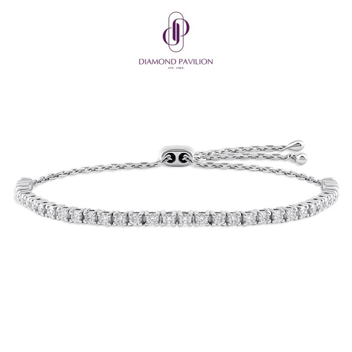 Jual Diamond Pavilion Gelang Emas Batu Berlian Grace Tennis Bracelet ...