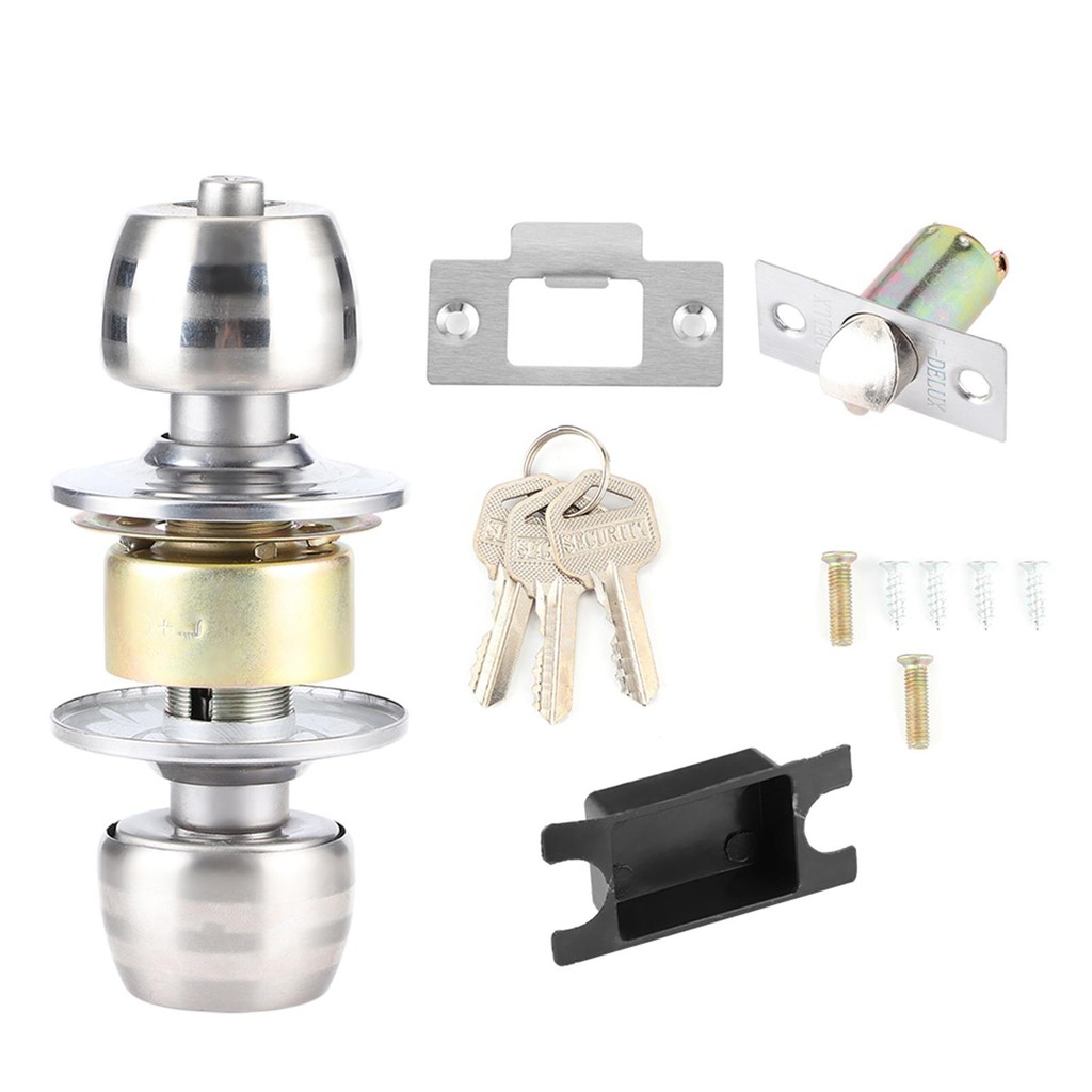 Jual Universal Solid Wood Ball Lock for Home, Indoor Bedroom, Bathroom ...