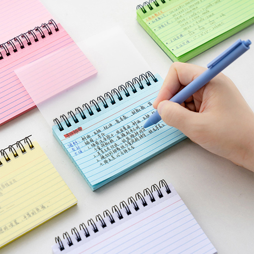 Jual Horizontal Line Notebook Tearable Coil Book Cuaderno Journal Note ...