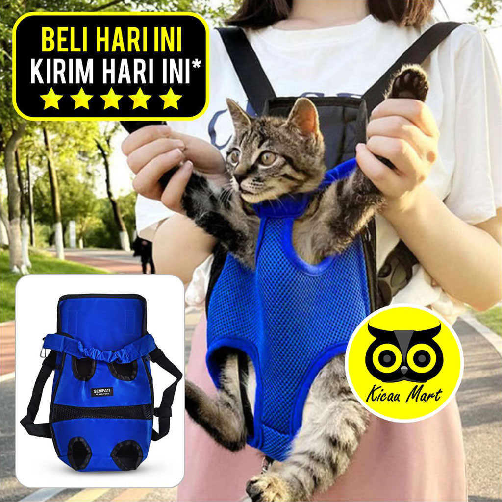 Jual KICAU MART Tas Kucing Gendong Depan Tas Pet Cargo Kucing Tas ...