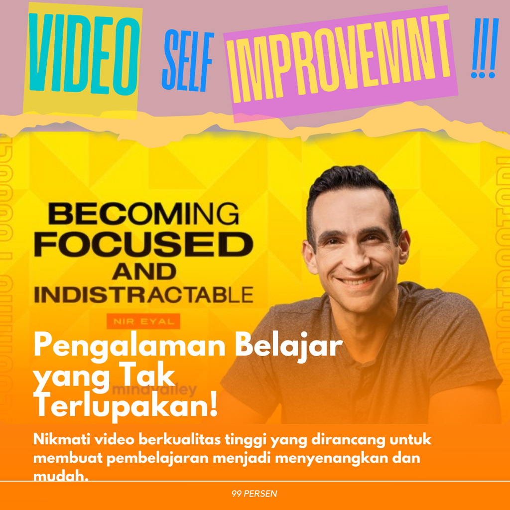Jual Kelas Digital/ Ecourse Becoming Focused Indistractable | Shopee Indonesia