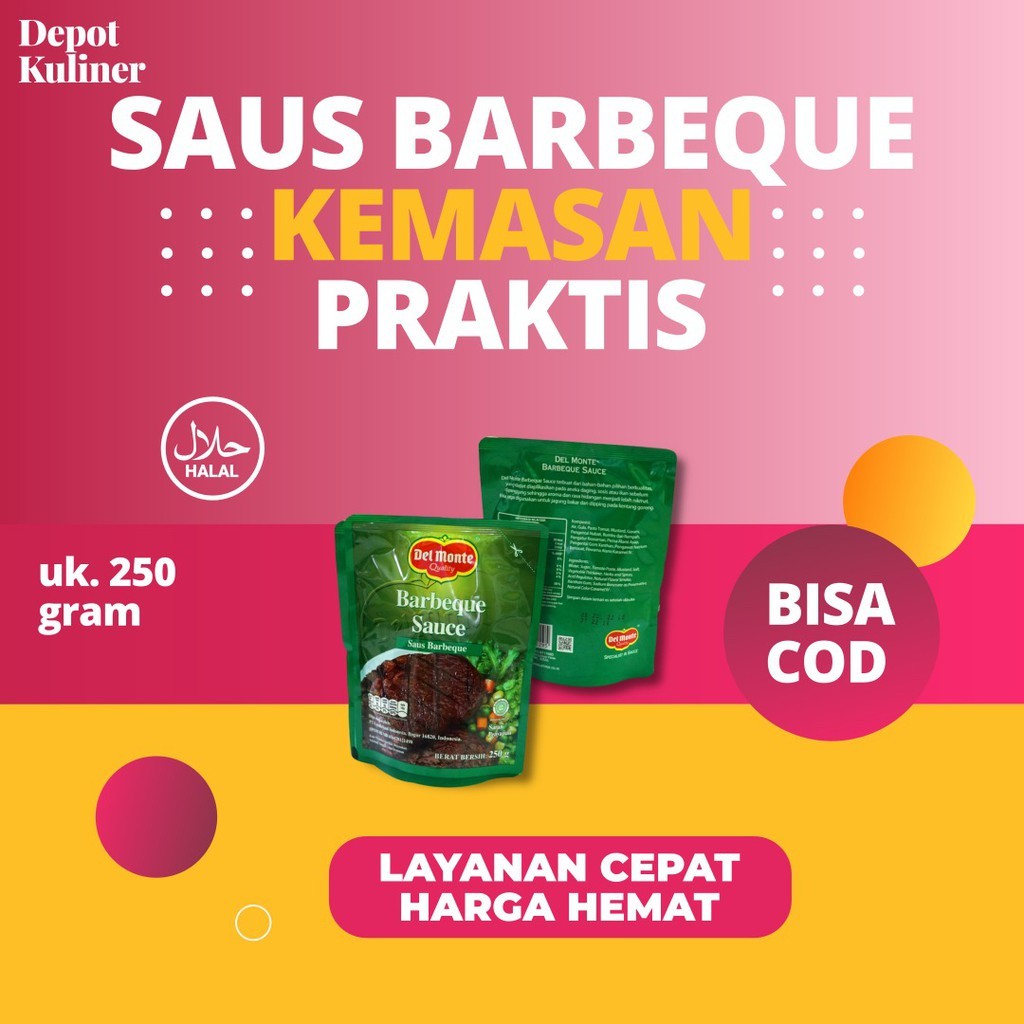 Jual Del Monte Barbeque 250 Gr Sauce Saus BBQ Delmonte | Shopee Indonesia