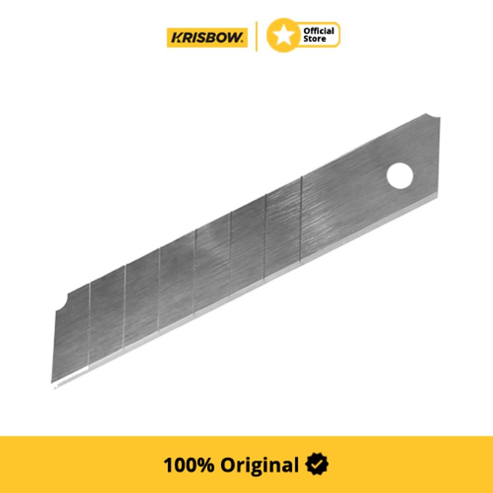 Jual Krisbow Set Refill Cutter Blade 10 Pcs 18 mm Lrucb18 | Shopee ...