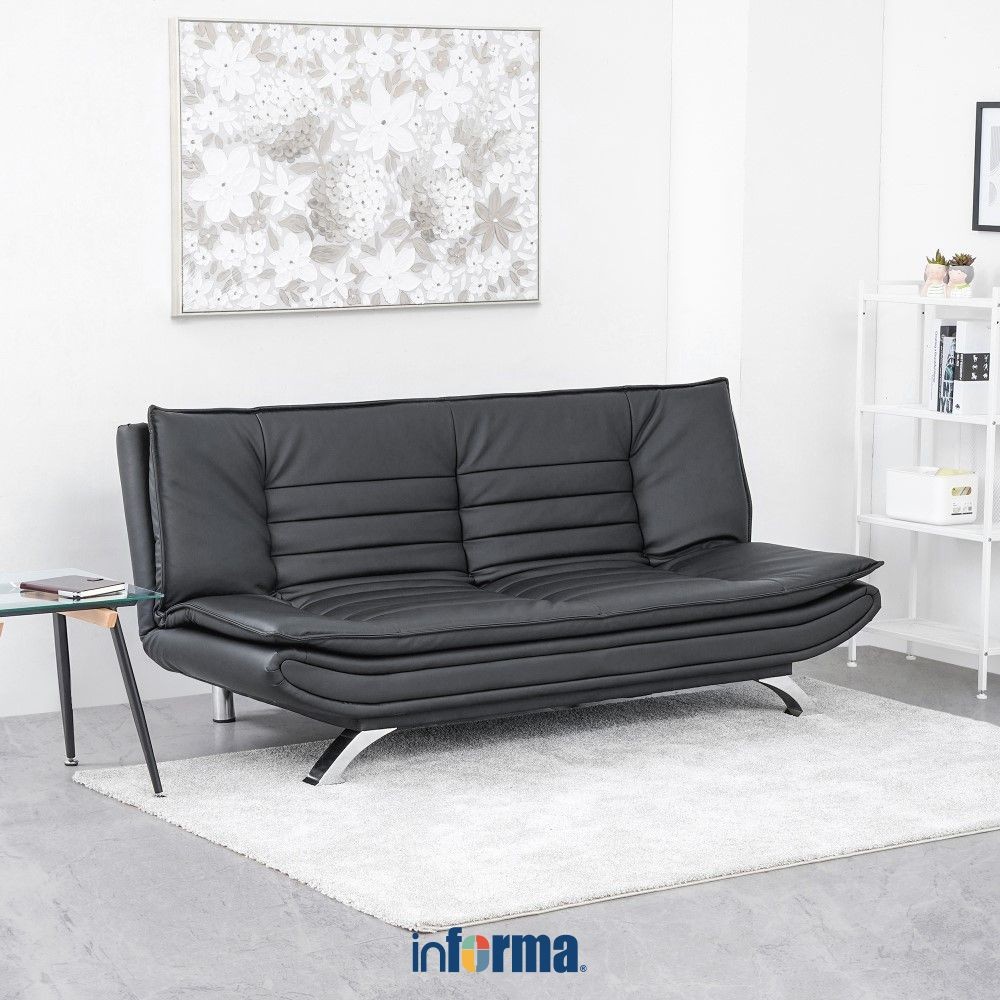 Jual Informa Neo Faith Sofa Bed Kulit - Hitam Tempat Duduk Multifungsi ...