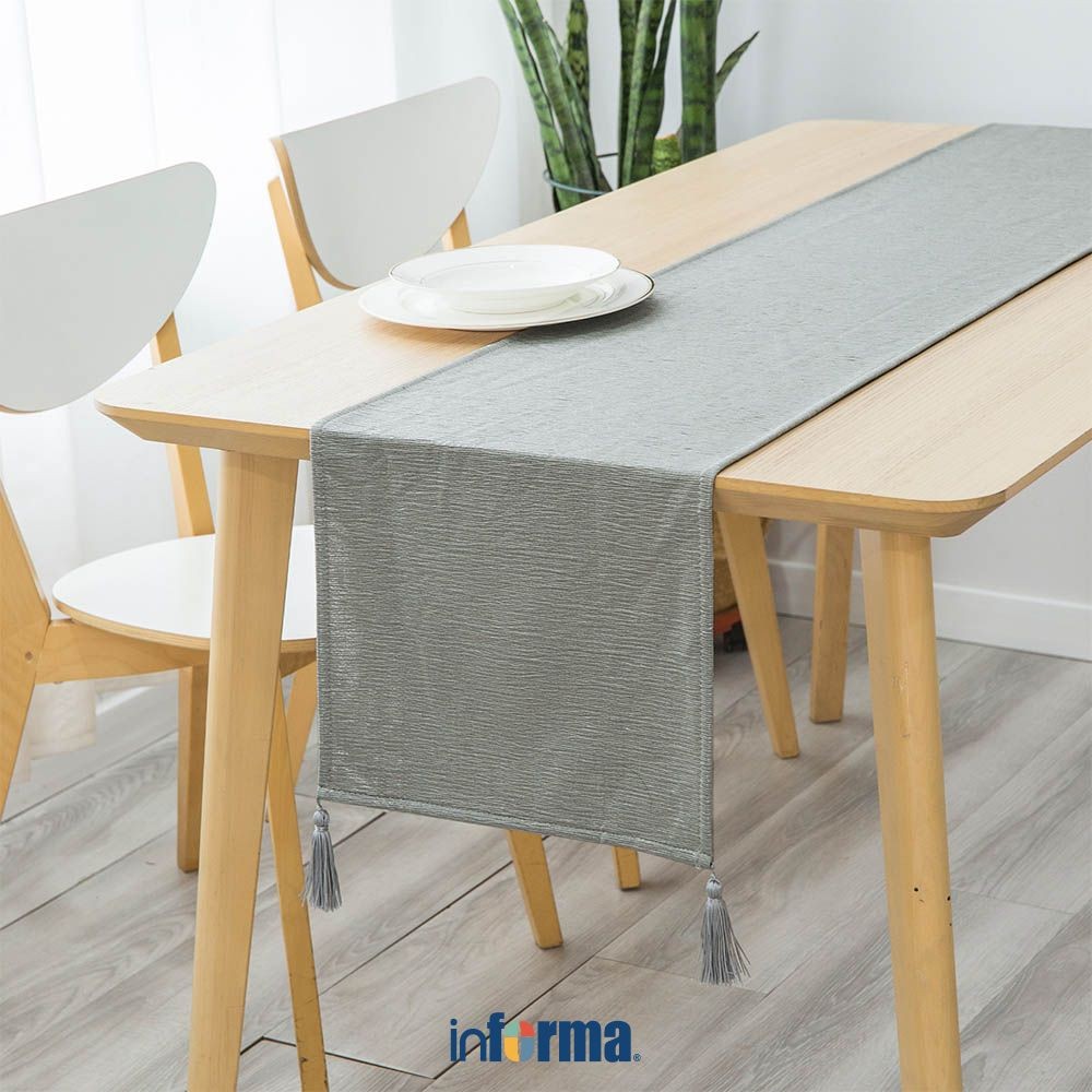 Jual Informa 33X160 cm Table Runner 4 Tassel - Abu-Abu Taplak Meja ...