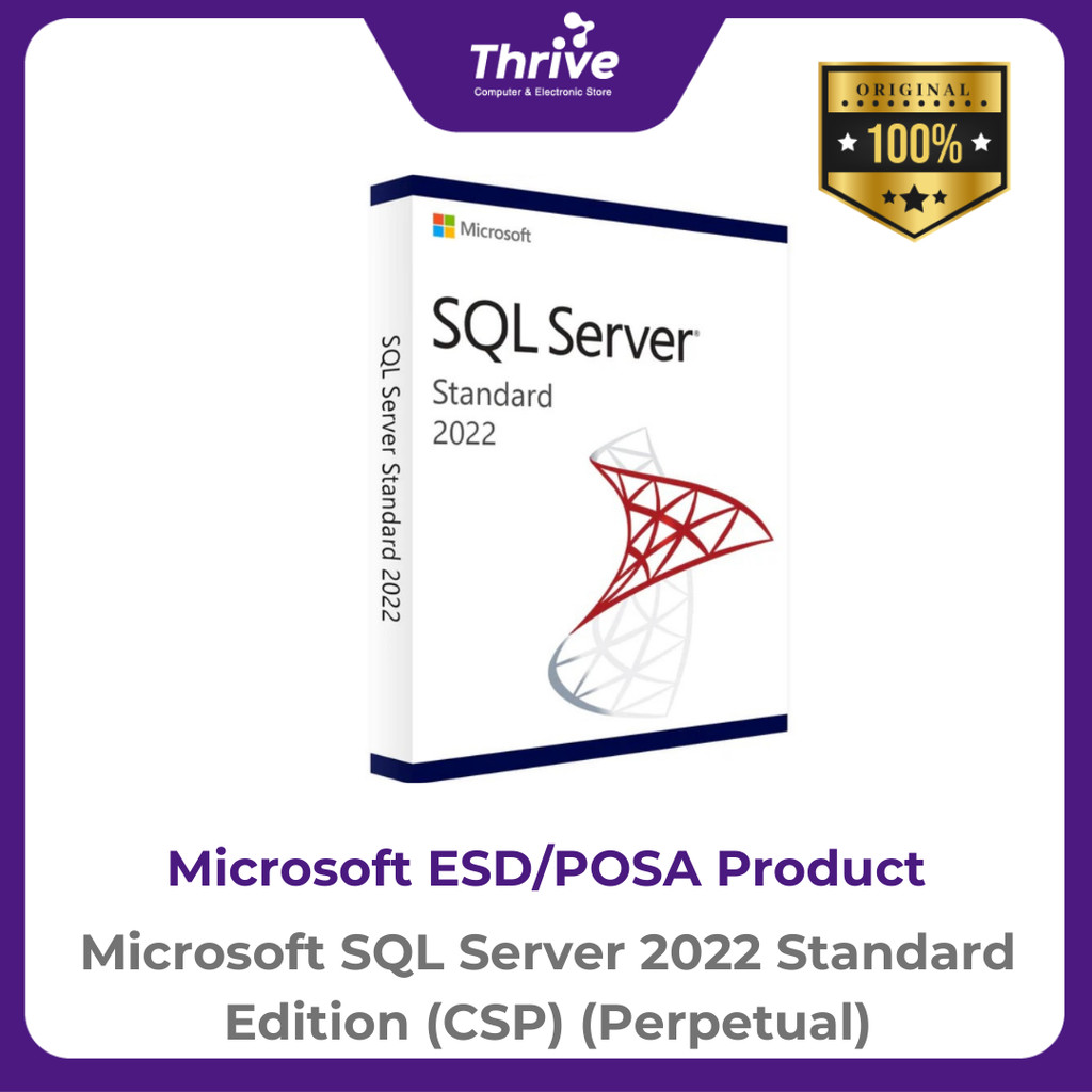 Jual Microsoft SQL Server 2022 Standard Edition (CSP) (Perpetual ...