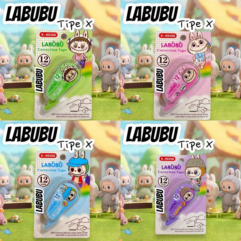 Jual MCC Tipe X Monster Labubu Correction Tape 8 meter Murah / Tip-ex ...