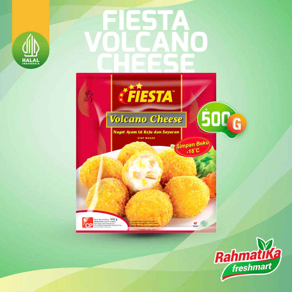 Jual Fiesta Volcano Cheese / Nugget Ayam Isi Keju Dan Sayuran 500 gr ...