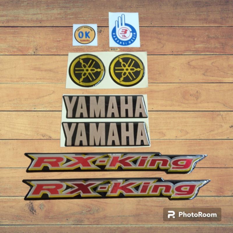 Jual emblem rx king timbul warna se gold satu set stiker ok dan garansi ...