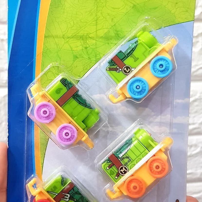 Jual Mainan Anak Kereta Thomas Minis isi 4 Turtle power ranger | Shopee ...