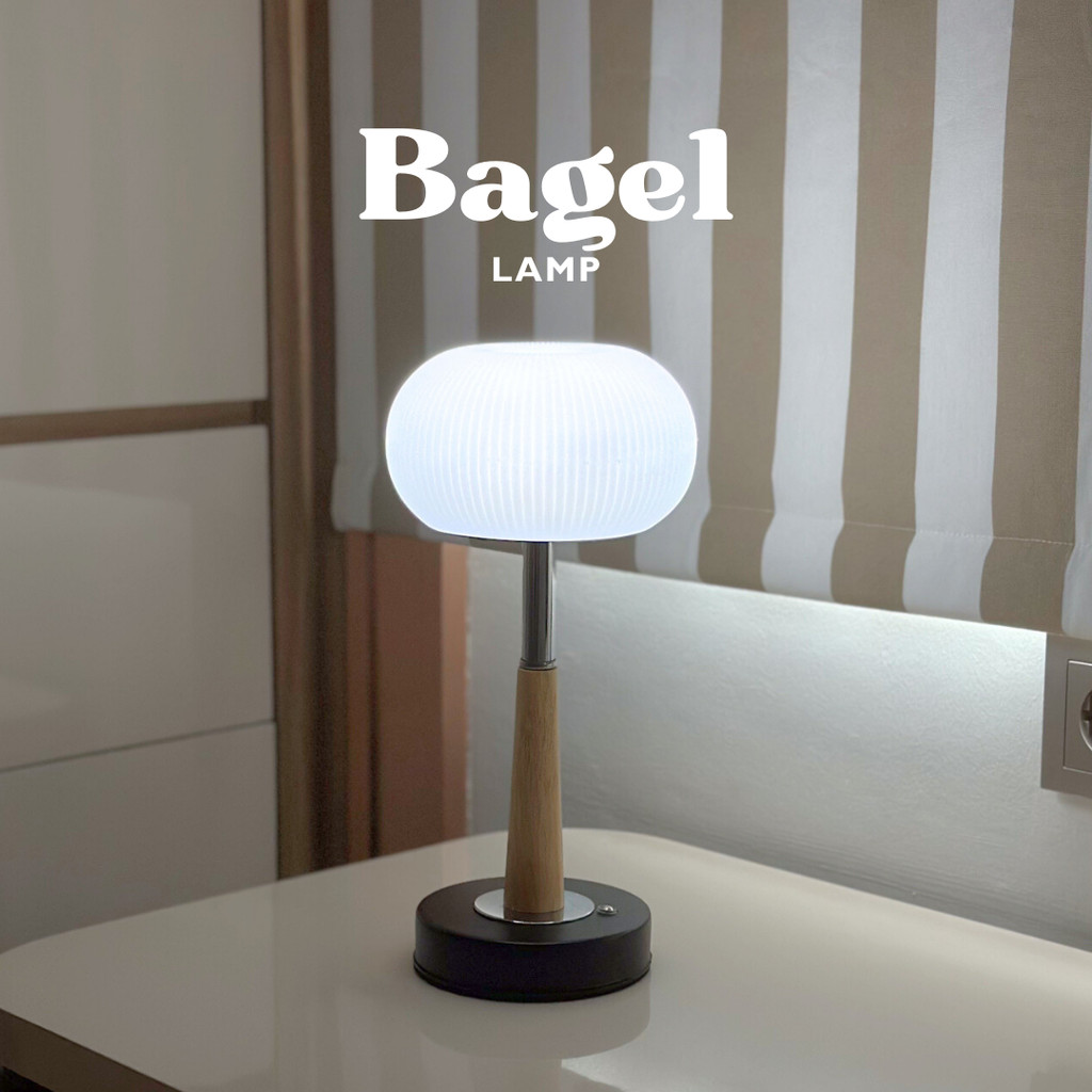 Jual [URBANE] BAGEL Table Lamp Bulat Lampu Tidur Oval 3IN1 Color LED ...