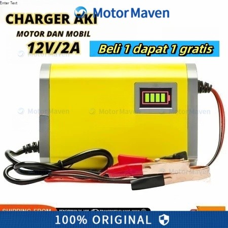 Jual Charger Aki Portable 12V 2A/Charger Aki 12V3AH-20AH Alat Cas Aki Car Truck Motorcycle ...