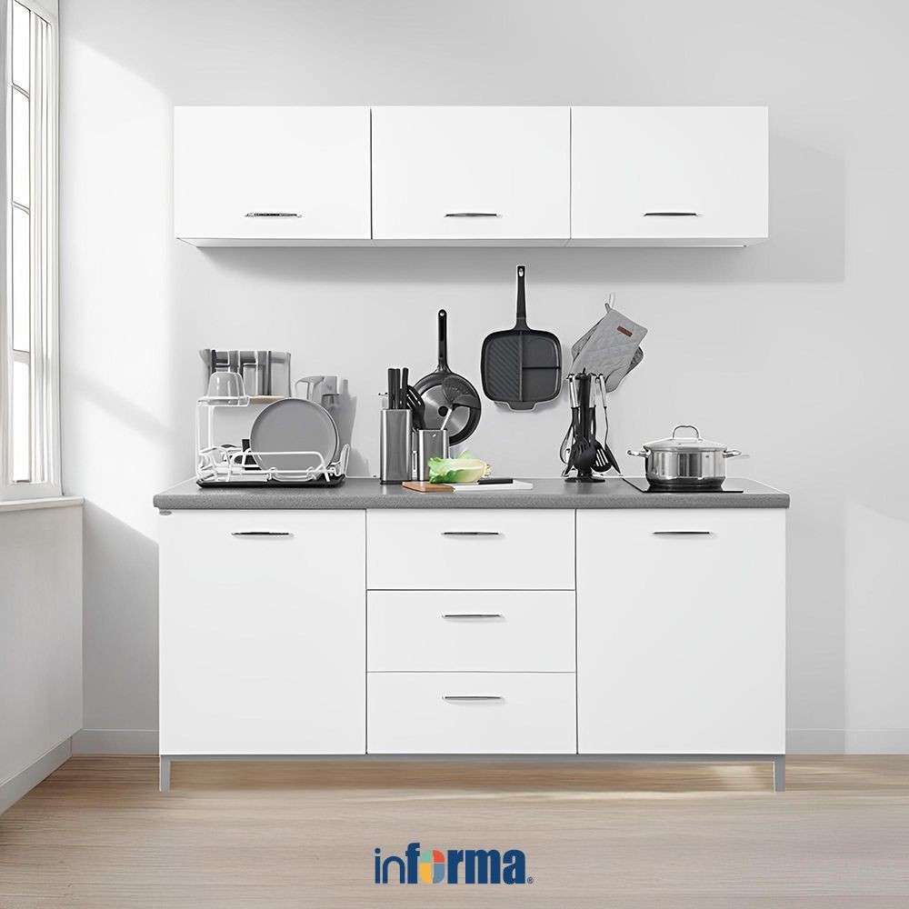 Jual Informa Denver Kitchen Set - Putih Lemari Kabinet Dapur Serbaguna ...
