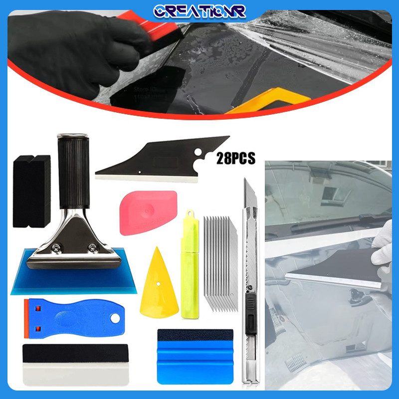 Jual Alat Pasang Kaca Film Mobil 28pcs/squeegee Stiker Profesional/kit ...