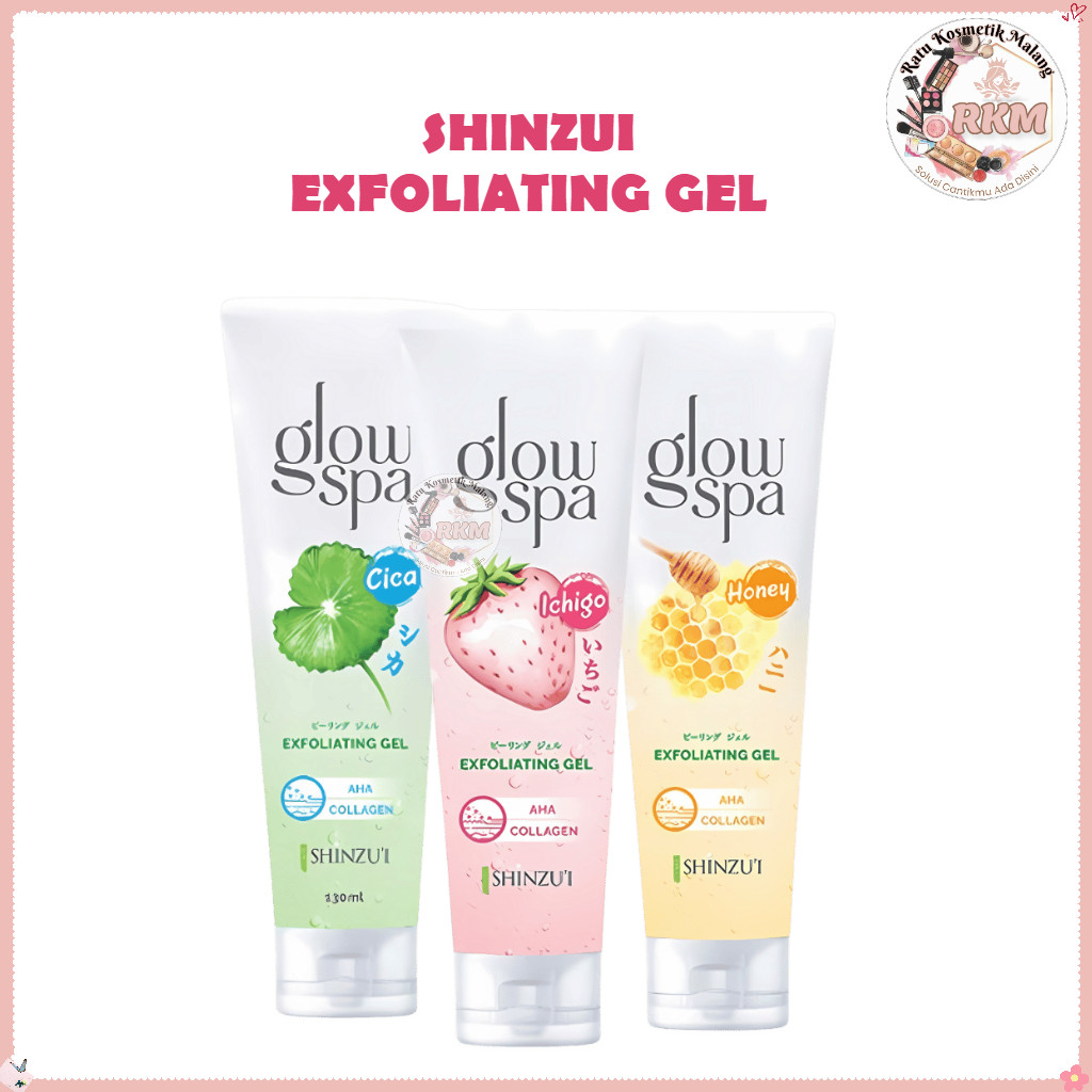 Jual SHINZUI Glow Spa Exfoliating Gel | Cica | Ichigo | Honey | Body ...