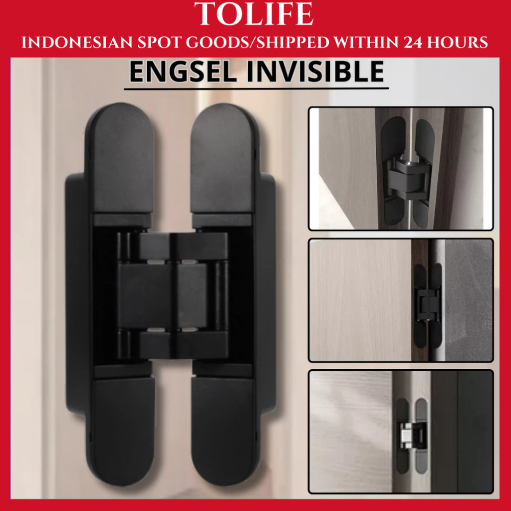 Jual 【COD】[ Set Engsel Tanam Pintu ] Engsel Pintu Tak Terlihat Engsel ...