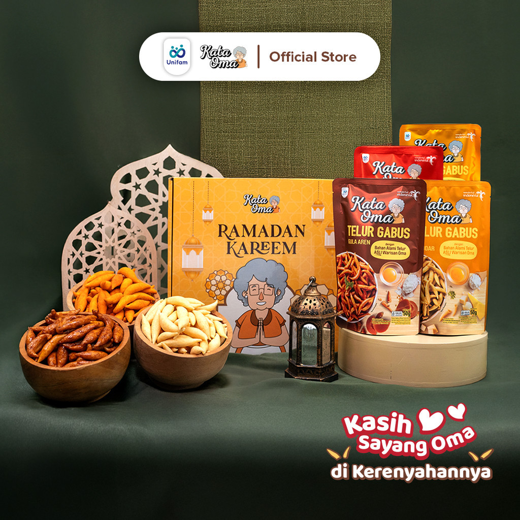 Jual Hampers Lebaran Kata Oma Telur Gabus - 4 Pack (2 Keju, 1 Gula Aren ...