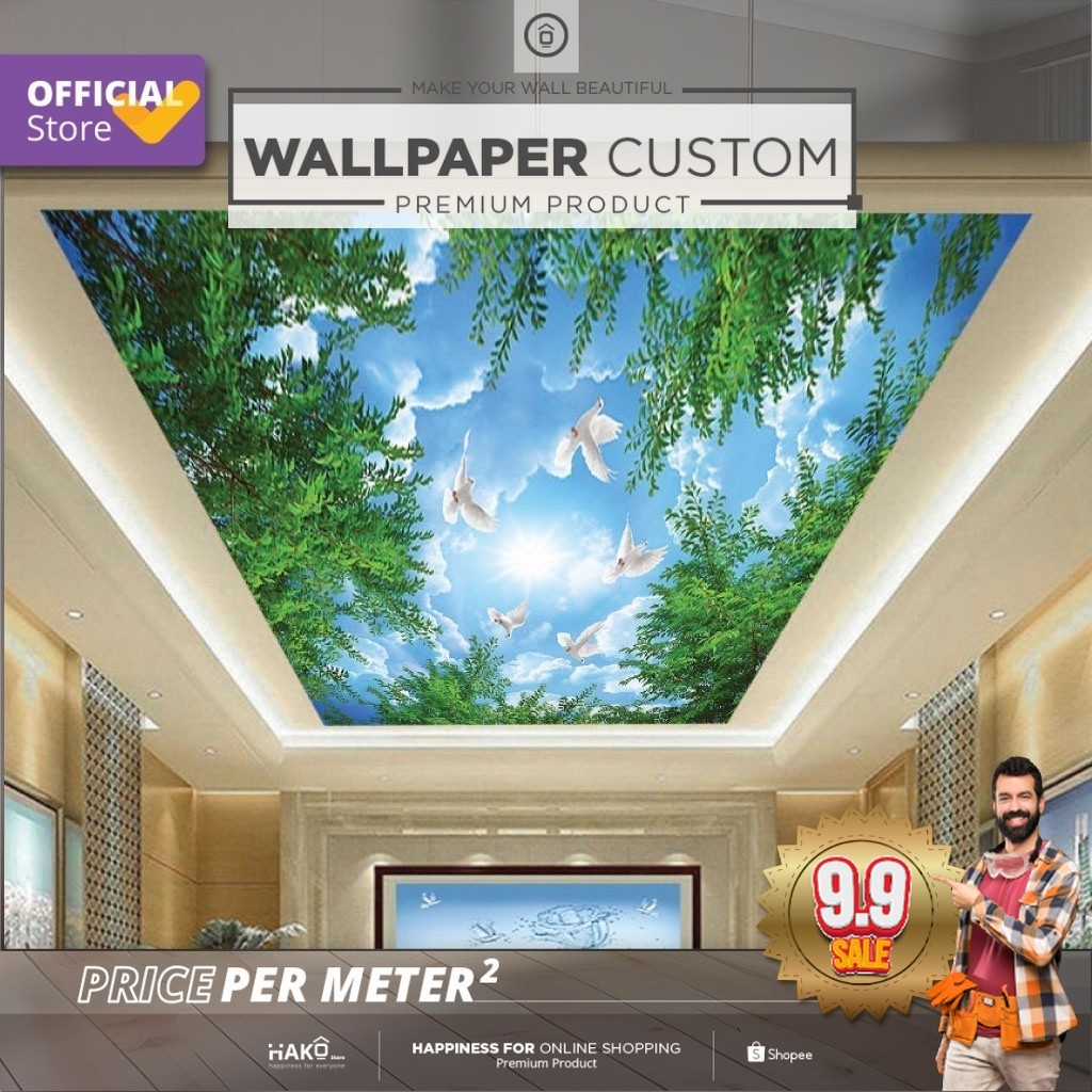 Jual Sticker Plafon Custom Ruang Tamu | Gambar Langit dan Luar Angkasa ...