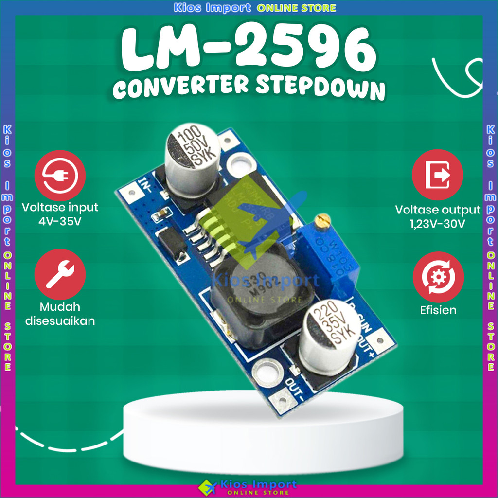 Jual [[NEW PRODUCT]] TERLARIS!!! DC-DC LM2596 4.0 ~ 40 Modul Regulator ...