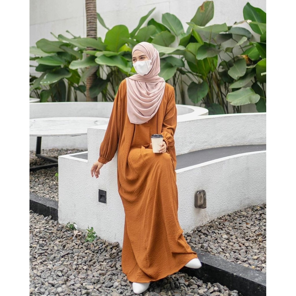 Jual Abaya Polos Simple Mewah Elegan Abaya Jumbo Abaya Lengan Panjang ...