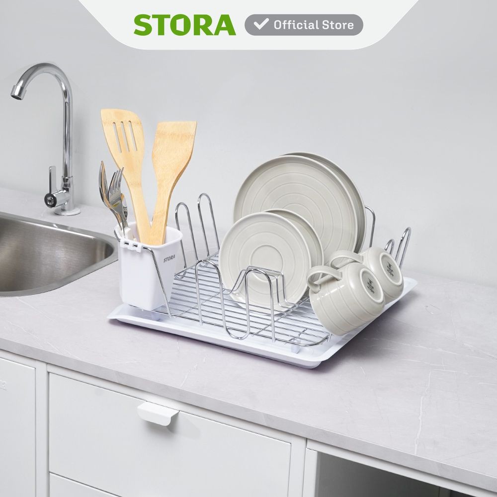 Jual Stora Wilder Rak Piring - Putih Dish Rack Tempat Peralatan Makan ...
