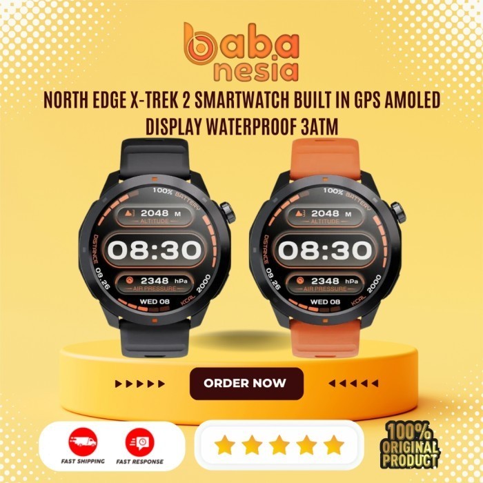 Jual NORTH EDGE X-TREK 2 Smartwatch Built in GPS AMOLED Display ...