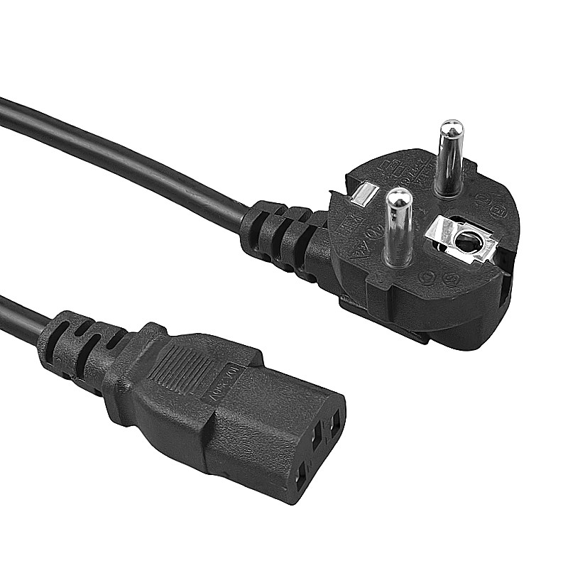 Jual 1.8m/3M EU Power Cable Euro Plug IEC C13 AC Power Supply Cable ...