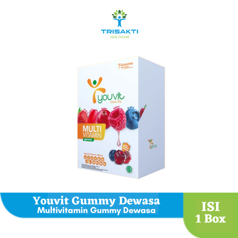 Jual Youvit Multivitamin For Adult Sachet - Multivitamin Gummy Dewasa Rasa Mix Berry | Shopee ...