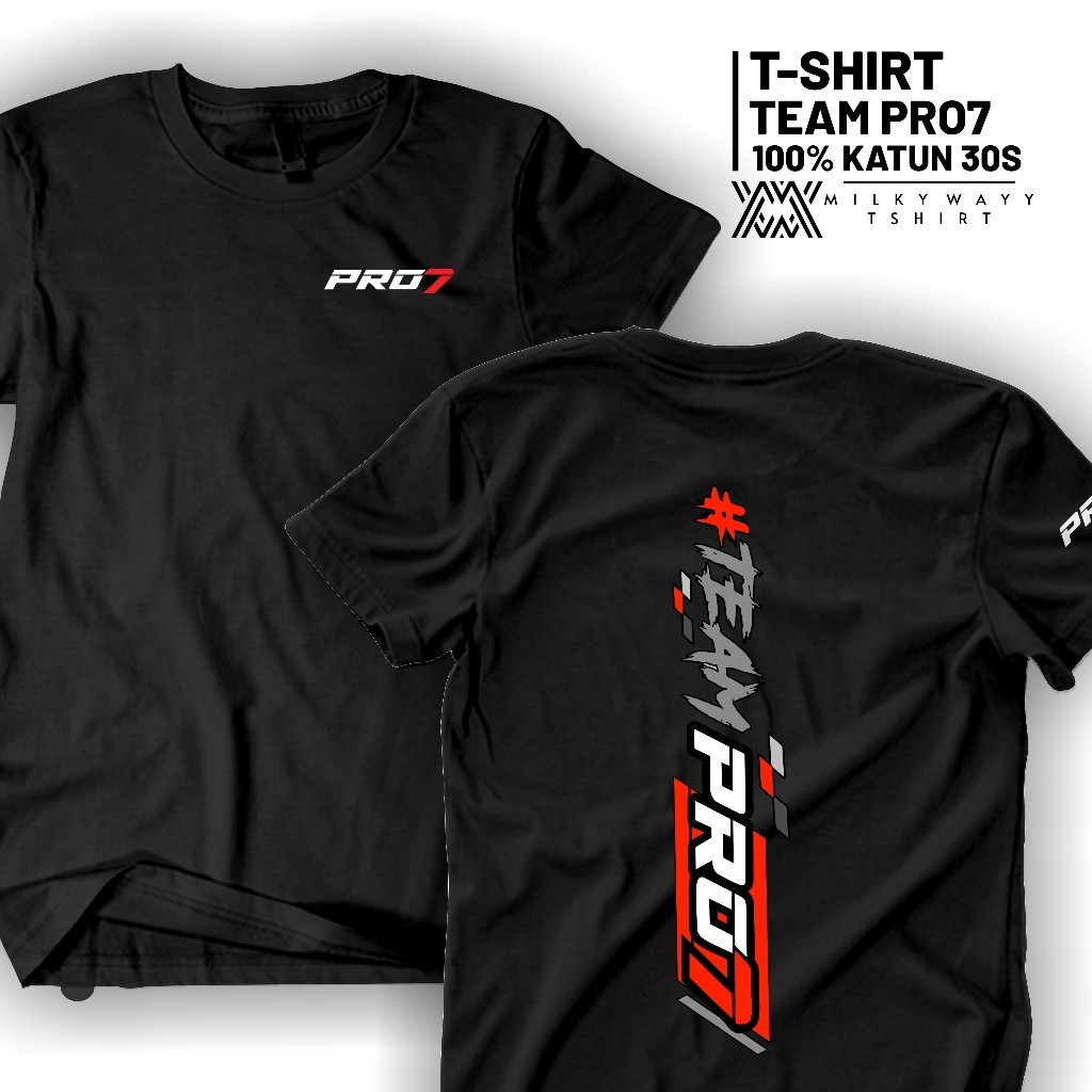 Jual Gratis Sticker Milky Wayy Store Kaos Team Pro7 kaos Distro Pria ...