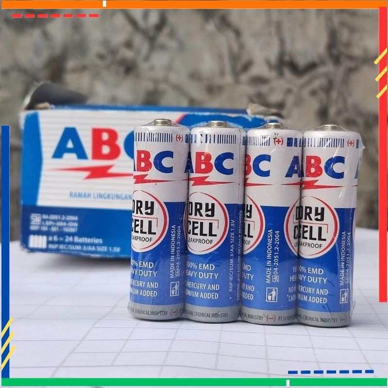 Jual BATERAI BATRE BATTERY ABC AA A2 BATERE JAM DINDING DLL | Shopee ...