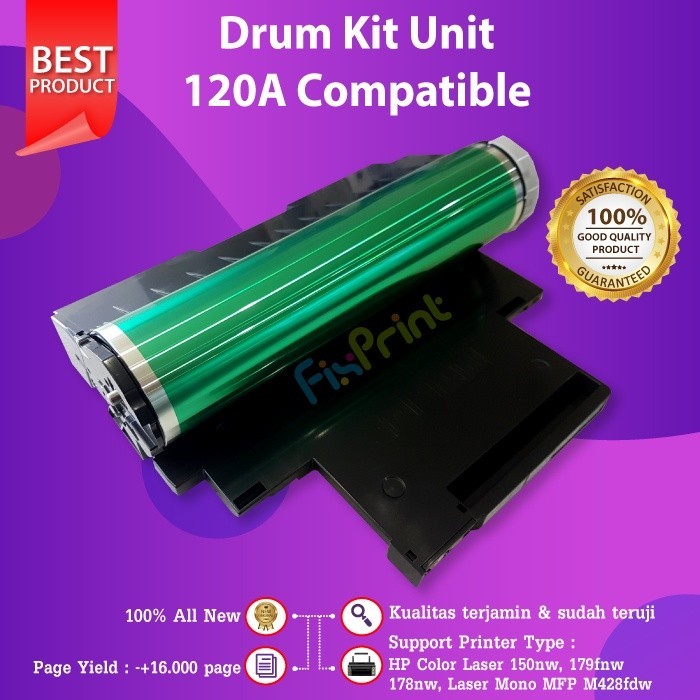 Jual FixPrint Drum Kit Unit Toner W1120A 120A Compatible 150a 150nw 178nw 179nw | Shopee Indonesia