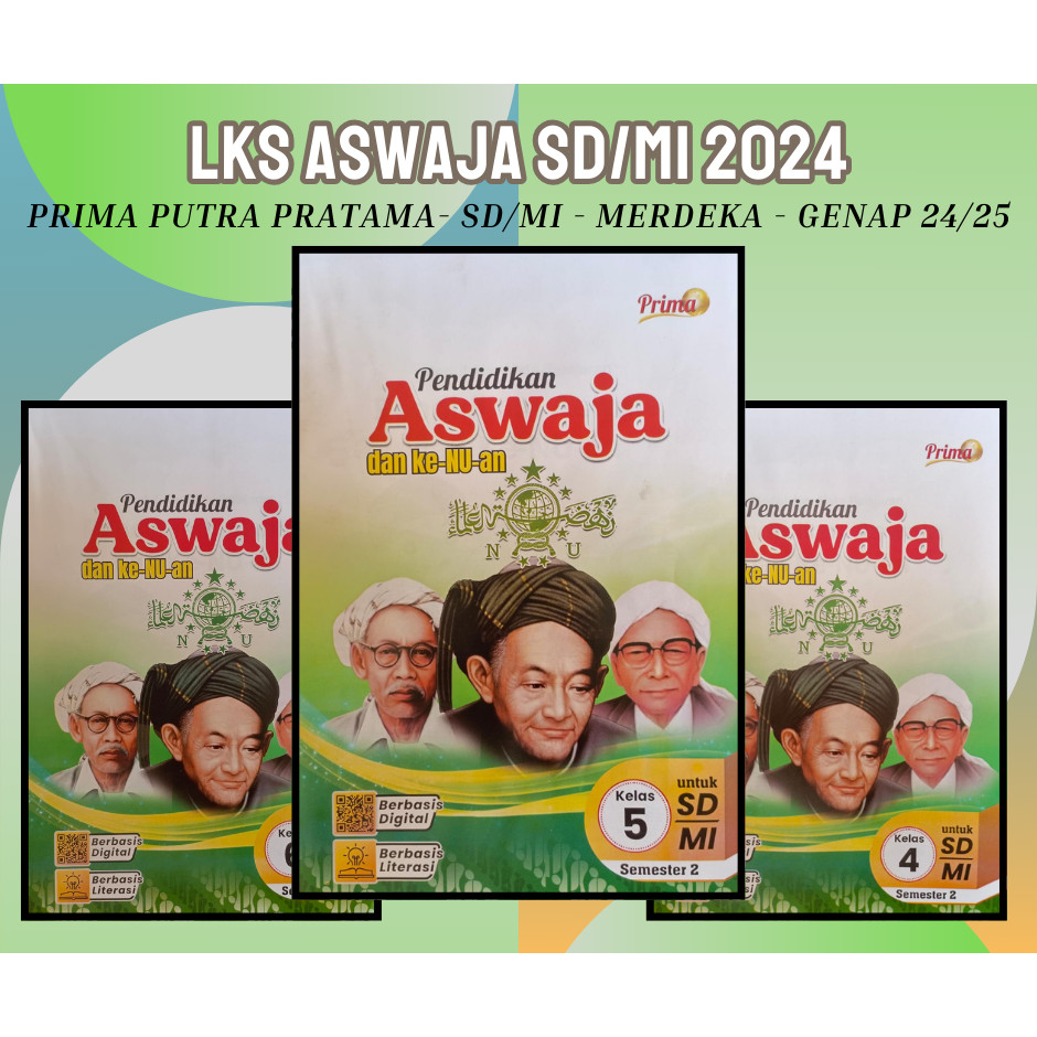 Jual Buku LKS Aswaja Prima SD MI Kelas 4 5 6 K13 Merdeka Genap 2024 ...