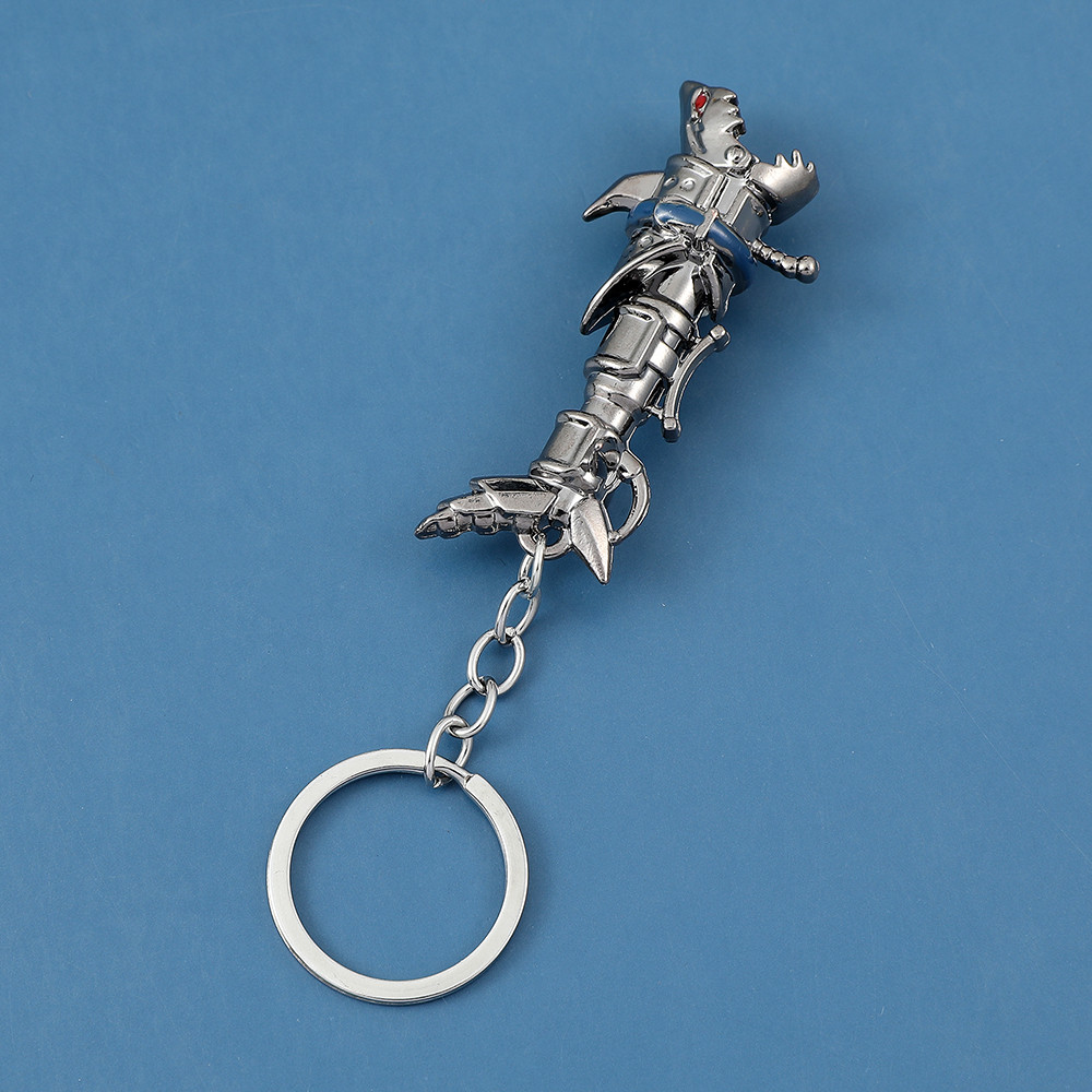 Jual League of Legends Game Figure Anime Arcane Jinx Keychain Shark ...