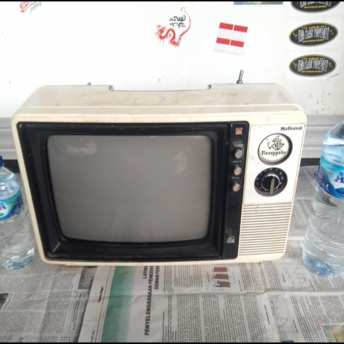 Jual Tv televisi National Menggala putih jadul lawas vintage langka ...
