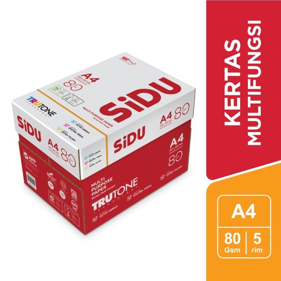 Jual SIDU A4 80 BOX Kertas HVS A4 Sinar Dunia 80 gsm | Shopee Indonesia