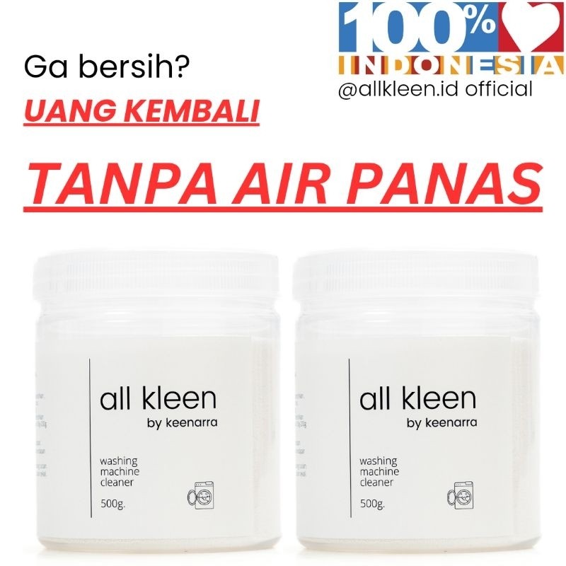 Jual ER45G Promo 11.11 Pembersih mesin cuci Allkleen by Keenarra 500g ...