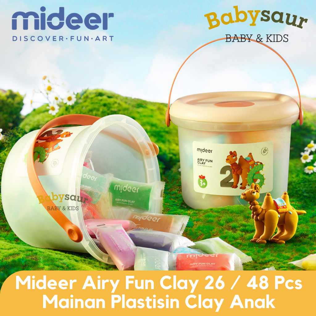 Jual Mideer Airy Fun Clay 26 / 48 Pcs Mainan Edukasi Seni Kerajinan ...