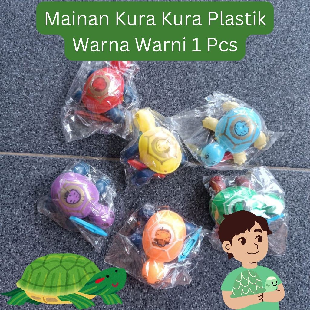Jual MAINAN KURA KURA TALI / RODA PLASTIK WARNA WARNI 1 PCS | Shopee ...